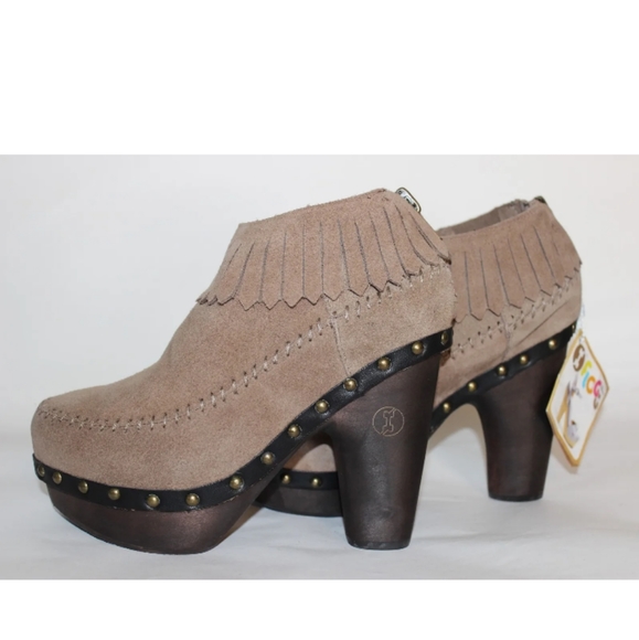 Flogg | Shoes | Flogg Davina Ash Fringe Premium Suede Studdedwood ...